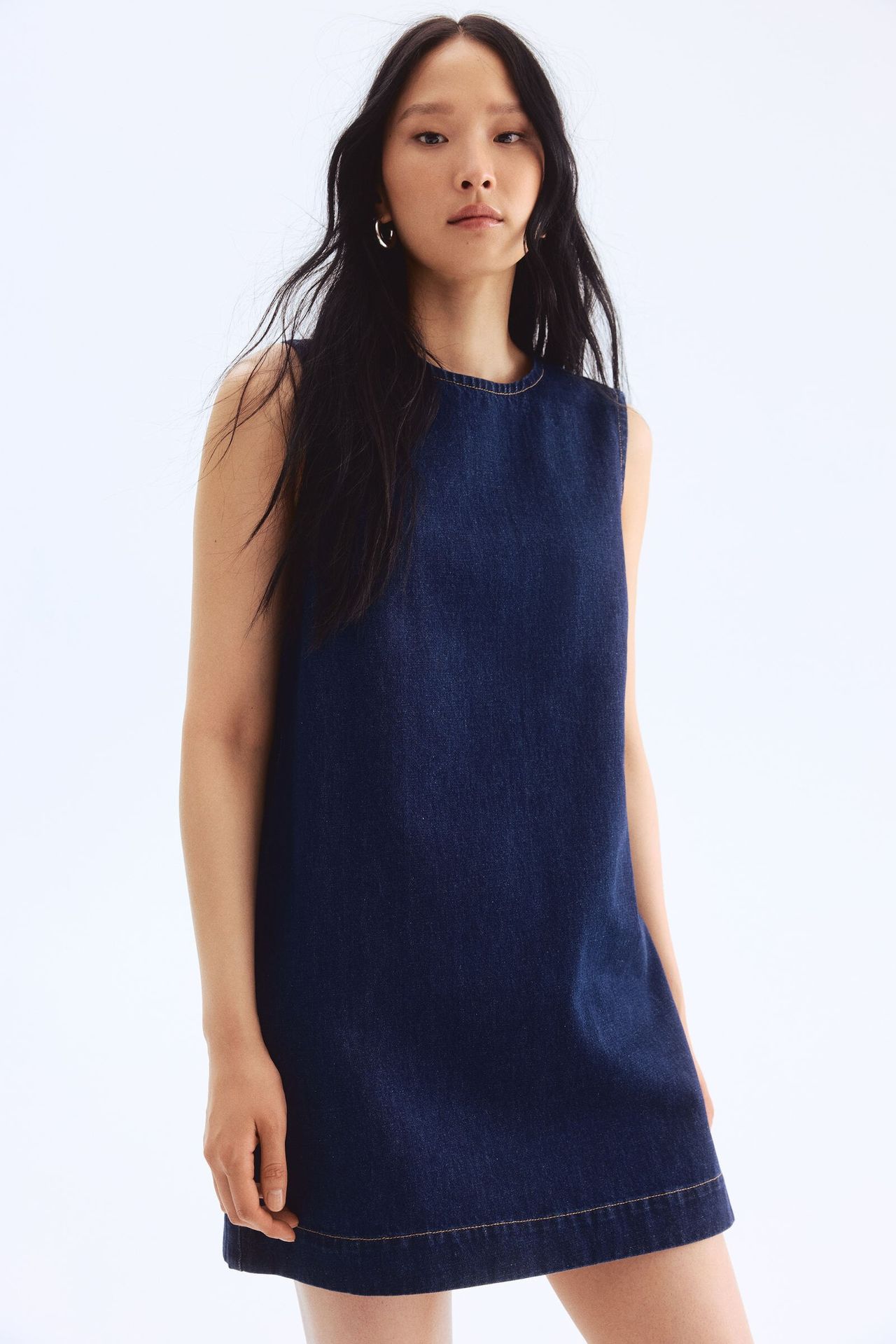 Vestido denim recto | H&M